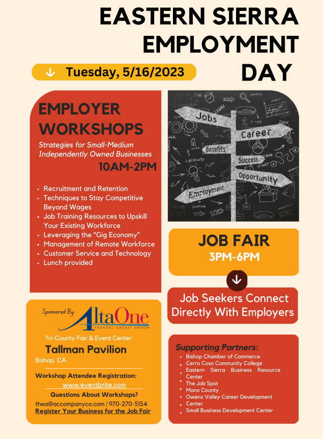ESSBRC invites you to Employment Day 2023! Eastern Sierra Now | Local News