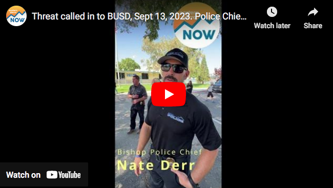 Interview with Bishop Police Chief Nate Derr on the School Lockdown ...