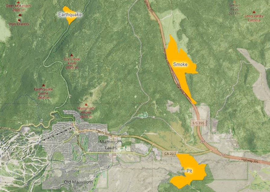 Inyo National Forest Prescribed burn update for October 7 Eastern ...