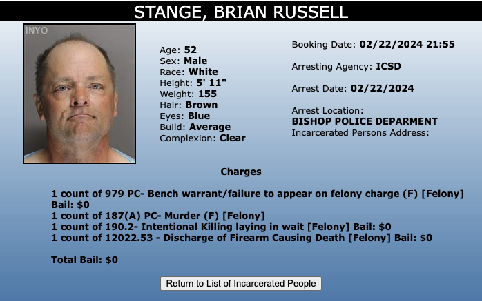 Suspect in Custody in Bishop Homicide Eastern Sierra Now | Local News