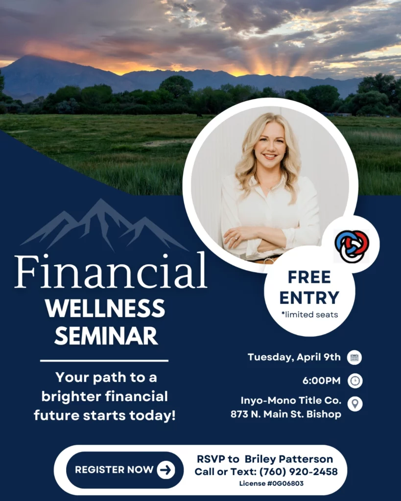 Financial Wellness Seminar Eastern Sierra Now | Local News