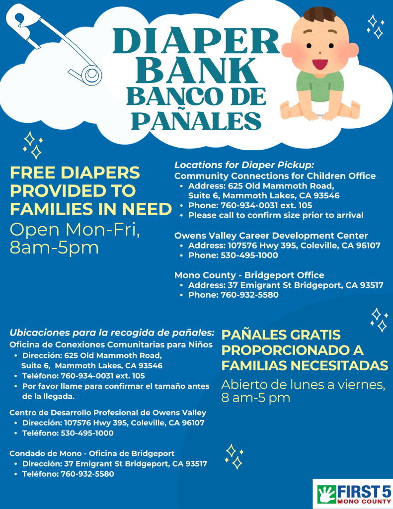 First 5 Diaper Bank – Free Diapers For Parents In Need Eastern Sierra ...