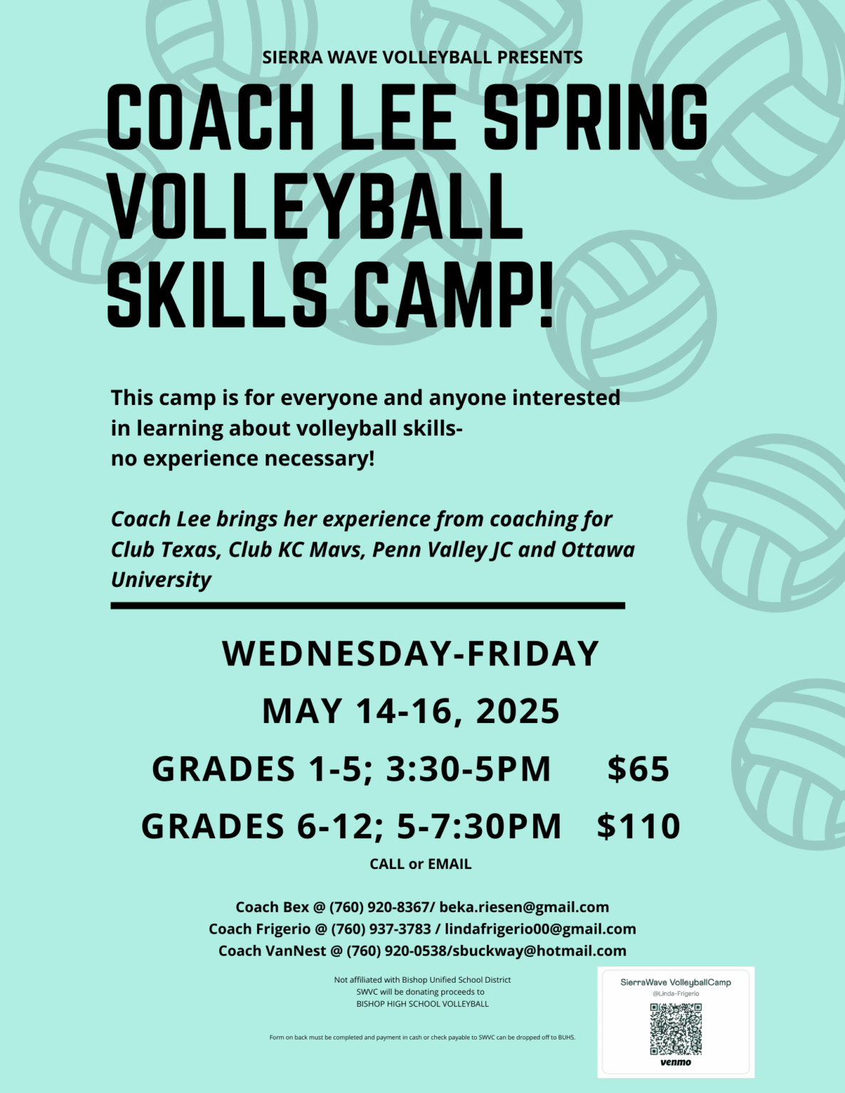 Sierra Wave Volleyball Club Presents Coach Lee Spring Volleyball Skills ...