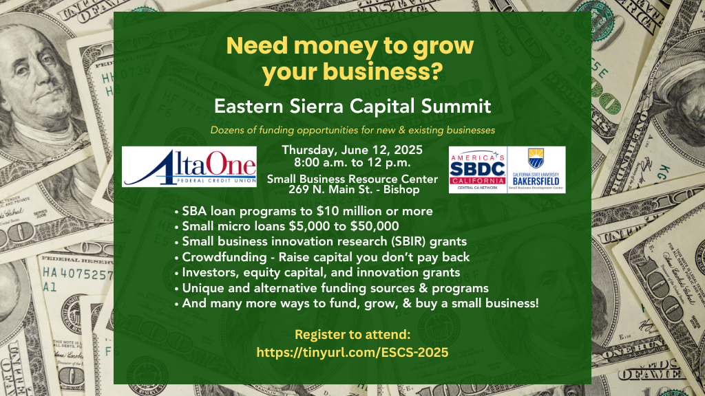 Funding options available for small businesses – Eastern Sierra Capital ...