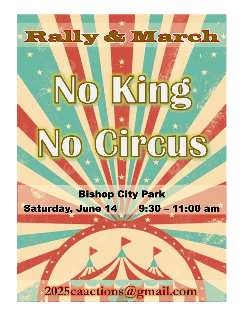 Local Citizens Organize “No King No Circus Rally and March” in Bishop ...