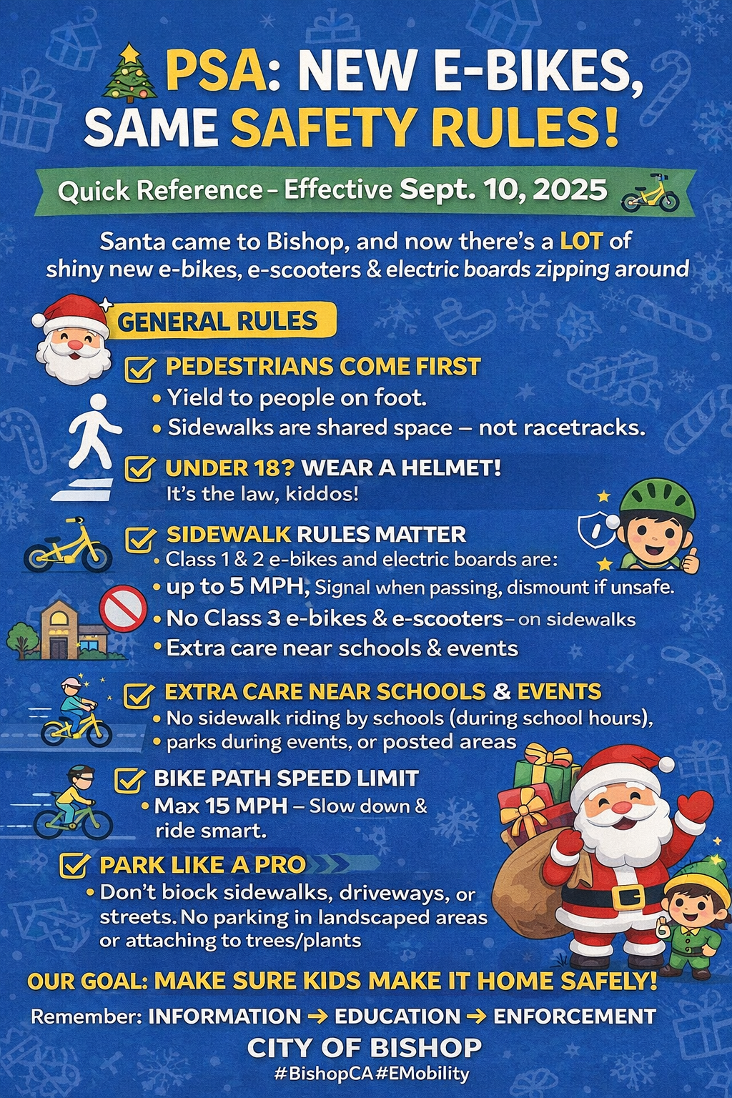 PSA: New E-Bikes, Same Safety Rules Eastern Sierra Now | Local News