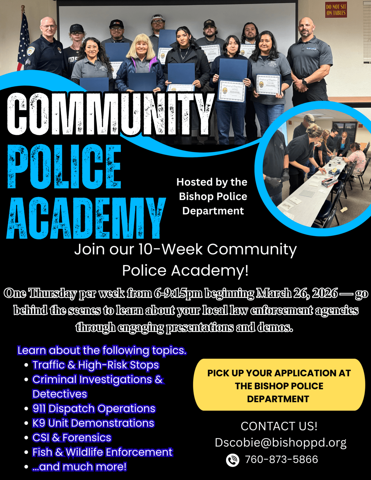 Bishop Police Department Hosting Fourth Community Police Academy ...